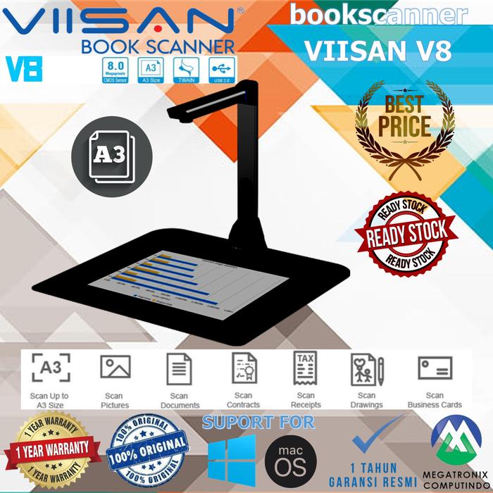 Jual VIISAN V8 - A3 Max Affordable Document Camera Scanner - Jakarta Pusat - MEGATRONIX ...