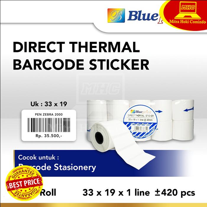Jual Kertas Stiker Label Barcode Stiker Label Barang Blueprint 33x19 ...