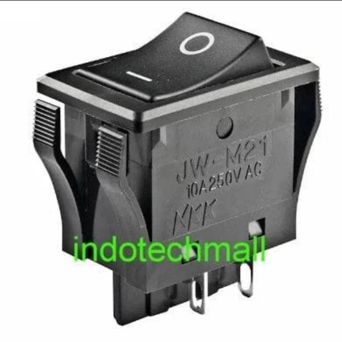 Jual Rocker Switch Nikkai NKK 10A 250V JW-M21 Japan DPST 4pin - Kab. Tangerang - indotechmall ...