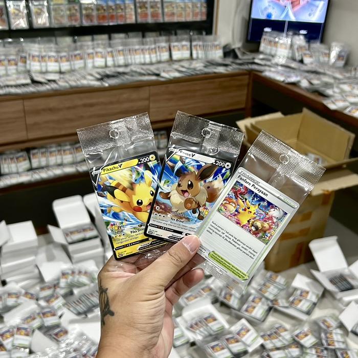 Jual Fanfare Perayaan Pikachu V Eevee 3 KARTU Pokemon tcg card indonesia - Kota Magelang ...