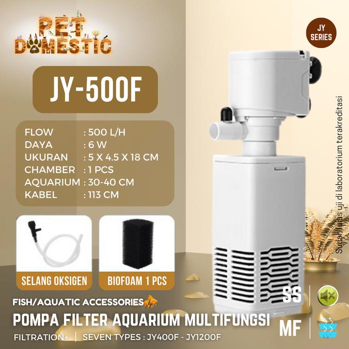 Jual Pompa Internal Filter Air Celup Aquarium Submersible Susun jy Akuarium - 500F-1CHAMBER ...