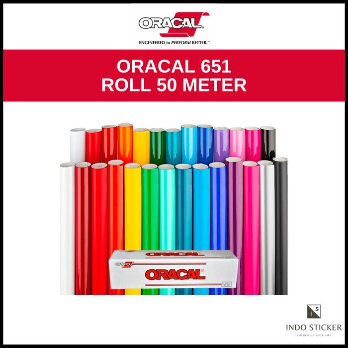 Jual Sticker Oracal 651 ROLL (50 Meter) Vinyl Gloss Matte - Jakarta ...