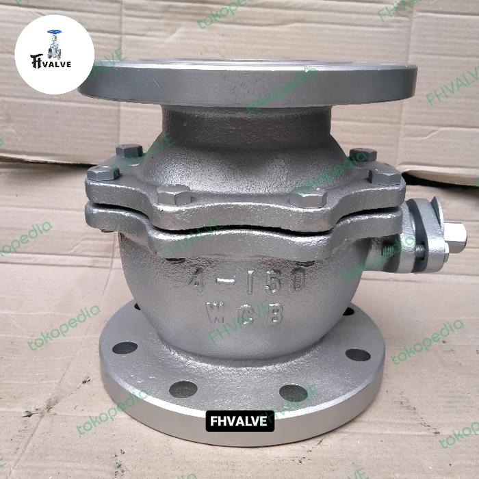 Jual Ball Valve WCB Flange ANSI 150 4" Inch Carbon Steel DN100 4-150 ...