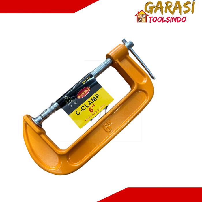 Jual C clamp 6" BESTGUARD klem c catok kayu model c 6 inch - Kota ...
