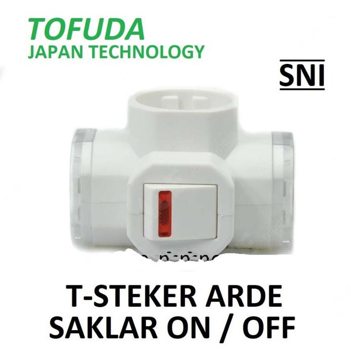Jual TOFUDA T106S T STEKER ARDE SAKLAR ON OFF 3 LUBANG MULTI Colokan ...