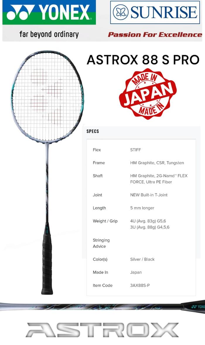 Jual Raket Badminton Yonex Astrox 88 S Pro 88S Pro Generasi 3 Gen3 Gen ...
