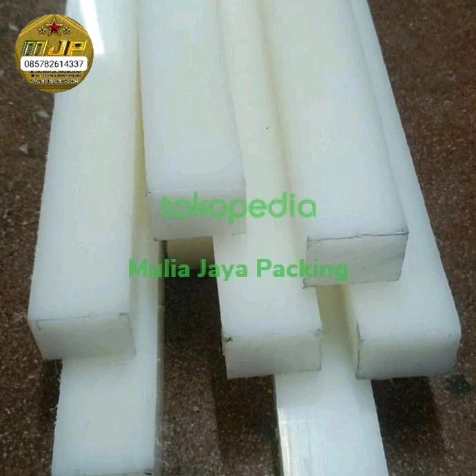 Jual HDPE Nylon putih strip 15mm x 15mm x 1000mm - Jakarta Barat - Mulia Jaya Packing | Tokopedia