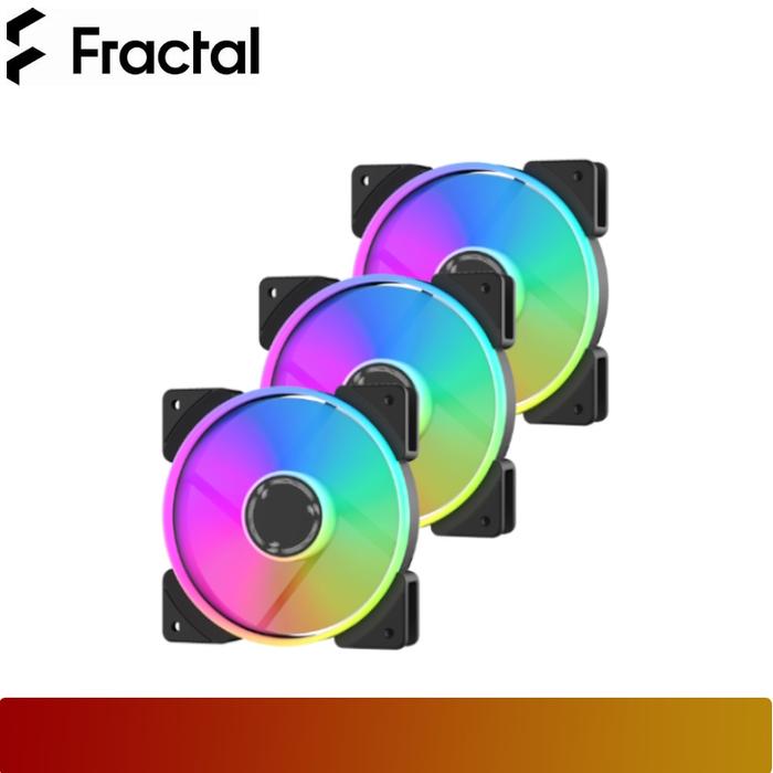 Promo FRACTAL DESIGN Prisma AL-12 PWM | 140mm 3 Pack Fan ARGB - Hitam ...