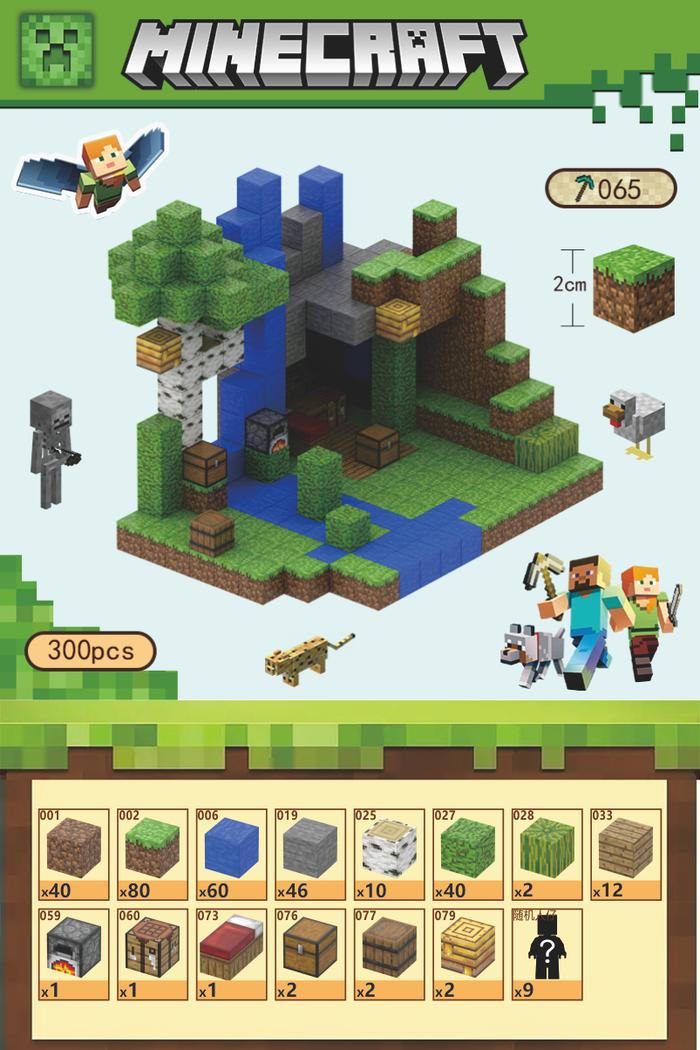 Jual Minecraft magnetic Block Set 128 pcs, 143 pcs, 150 pcs, 200 pcs ...