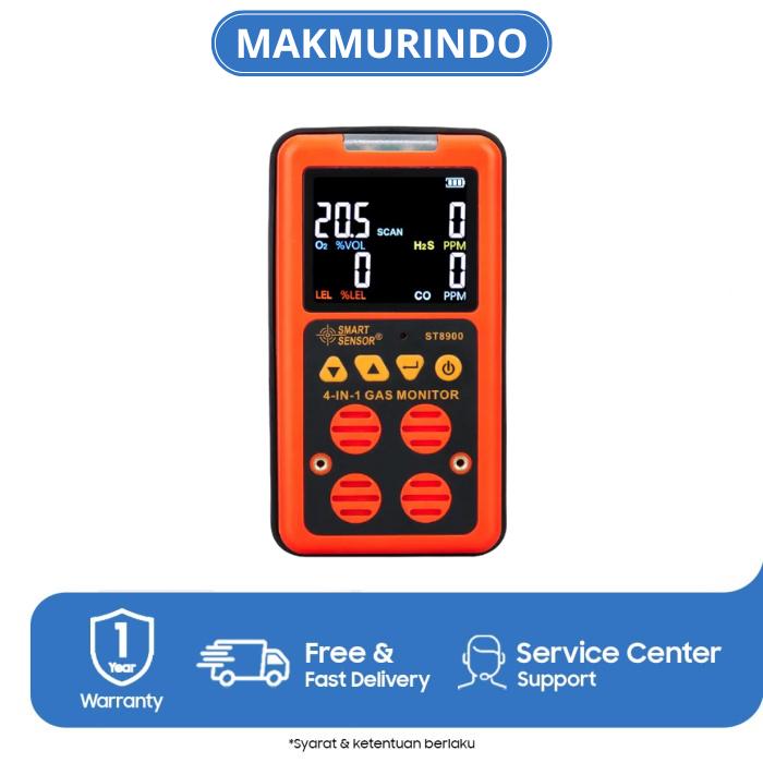 Jual Gas Detector Sertifikat Kalibrasi CO O2 H2S LEL Smart Sensor ...