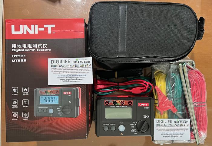 Jual Digital Earth Tester UNI-T UT521 Ground Insulation Meter ...