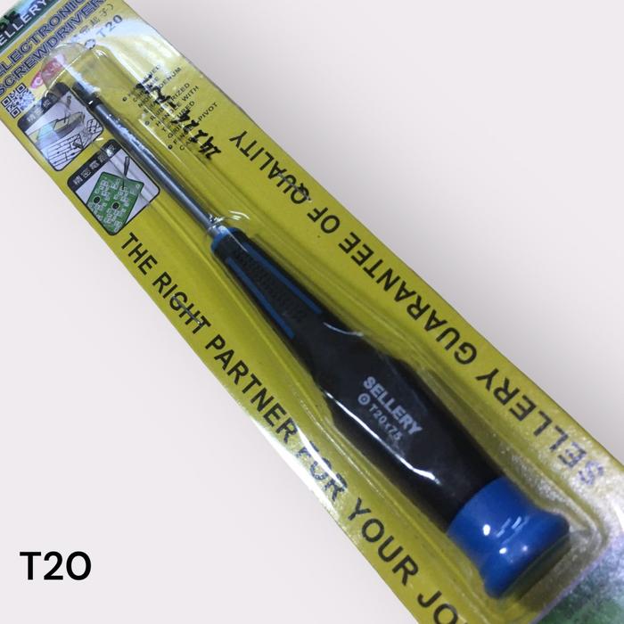 Jual Obeng bintang dengan lubang merek Sellery ukuran T20 x 75 - Kota ...