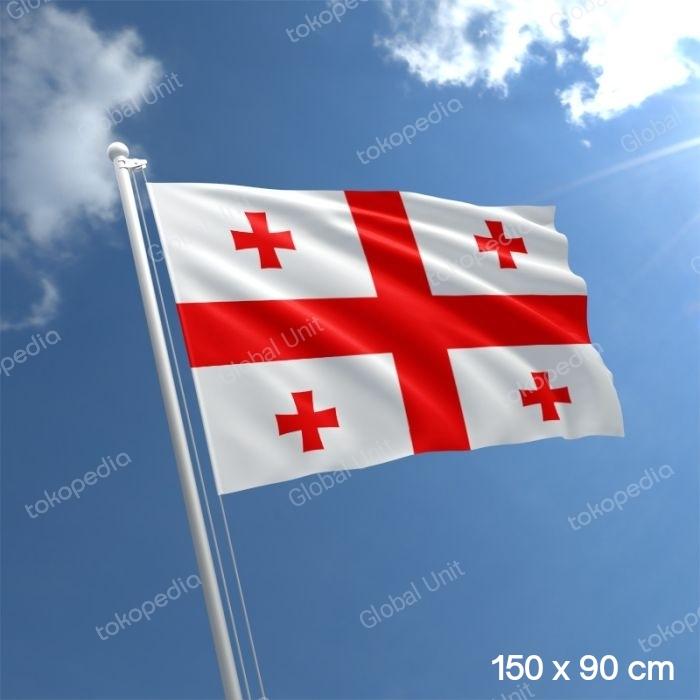 Jual Bendera Negara Georgia / Flag of Georgia Ukuran Besar BB41 - Kota ...