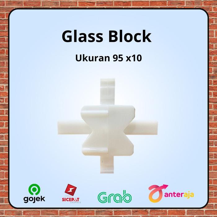 Jual Glass Block Spacer (alat pemberi jarak Nat untuk Glass Block) - 80 ...