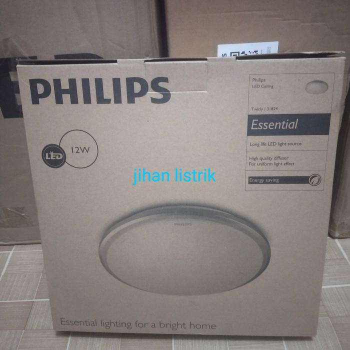Jual philips led ceiling twirly 31824 12watt kuning/kap baret/downlight ...