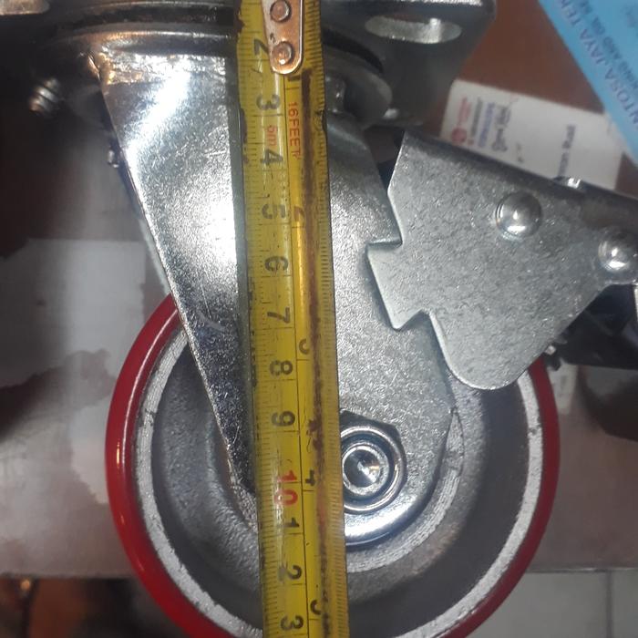 Jual RODA PU HEAVY DUTY 4"INCH (PUTAR+REM) - Jakarta Barat - RAJA RODA ...