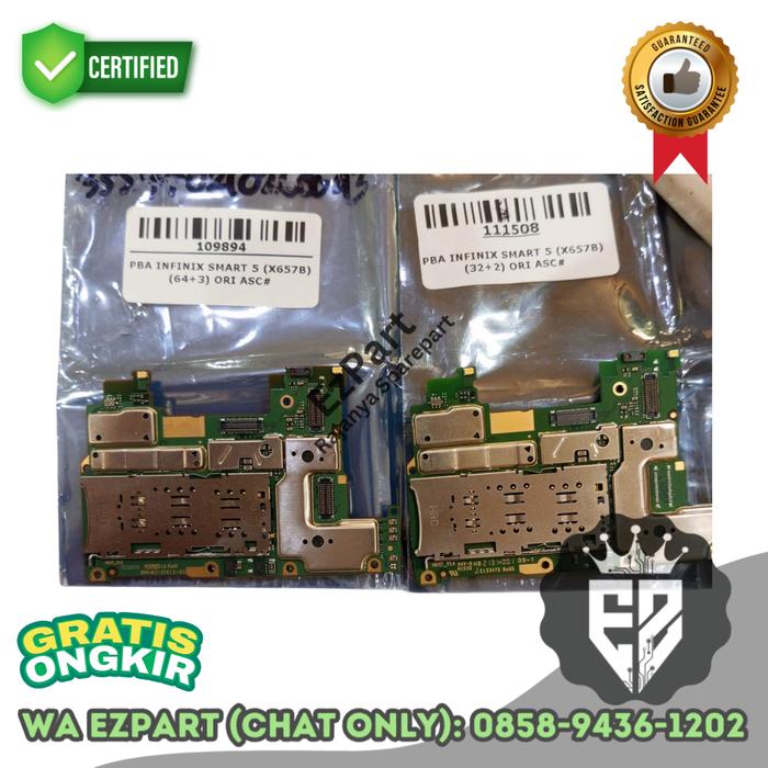 Jual Mesin Mainboard Normal Pba Pcb Infinix Smart 5 X657b 2/32gb 3/64gb ...