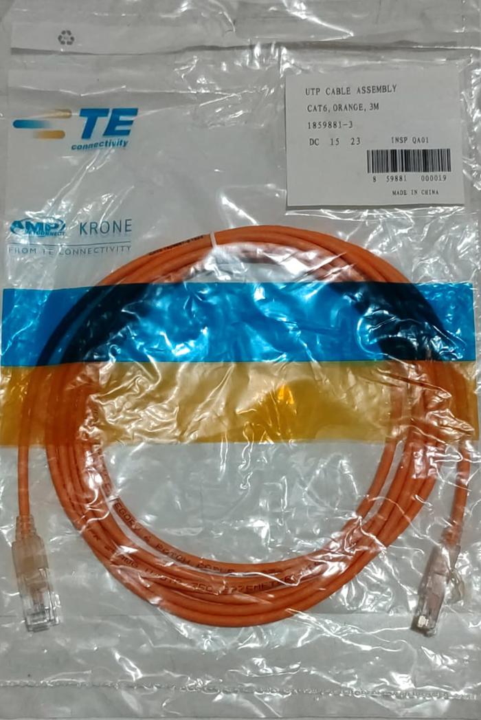 Jual AMP Patchcord cat6 SLIM / Patch cord cat.6 10ft 3M Original ...