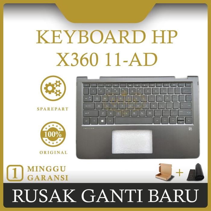 Jual KEYBOARD FRAME LAPTOP HP PAVILION X360 11-AD ORIGINAL - Kota ...