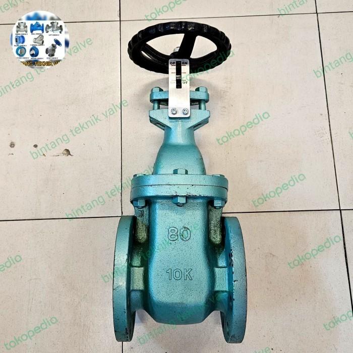 Jual GATE VALVE TOYO 4" INCH DN100 JIS 10K FLANGE CAST IRON TOYO STEAM ...