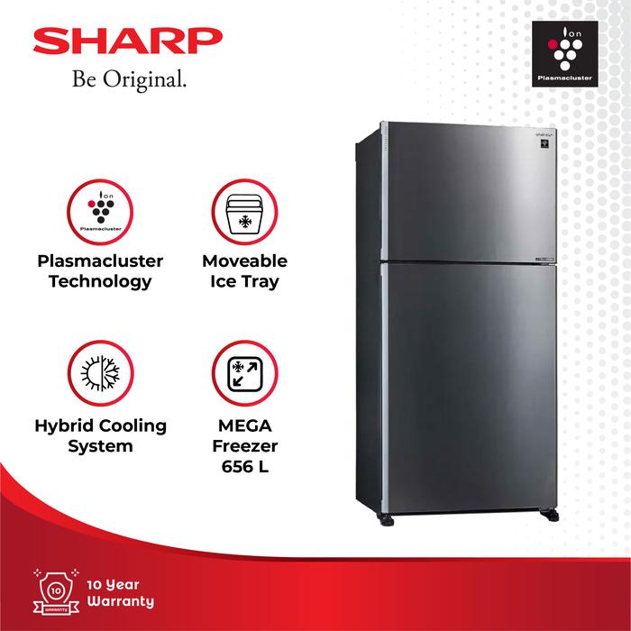 Promo Sharp Kulkas 2 Pintu SJ-IG962PM-SL 656 L Silver Stainless Steel Cicil 0% 3x - Jakarta ...