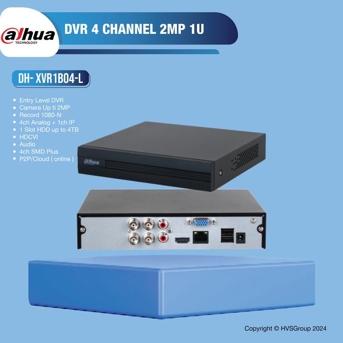 Jual Dahua DVR 4ch 2MP DH-XVR1B04-I - Jakarta Timur - Hebros Indonesia Official | Tokopedia