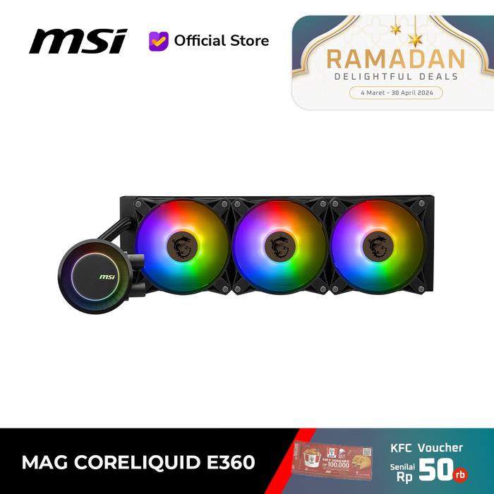 Promo MSI MAG CORELIQUID E360 AiO Liquid Cooler E360 Cicil 0% 3x - Kab. Sleman - StarComp ...