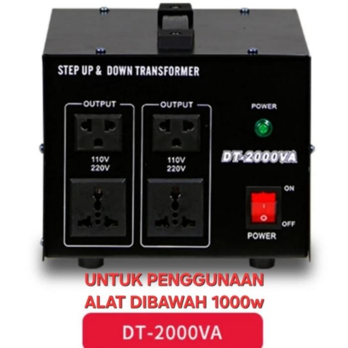 Jual Trafo Step Down & Up 220V to 110V 2000VA/2000Watt Multi Output DT ...
