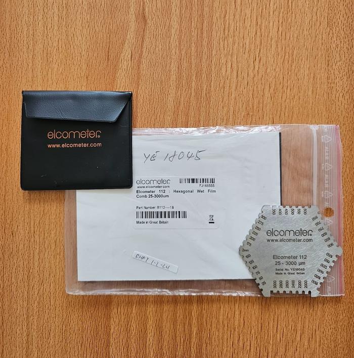 Jual Elcometer 112 Stainless Steel Hexagonal wet film thickness comb ...