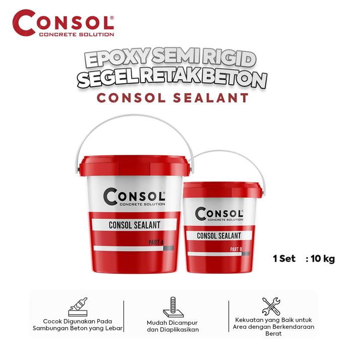 Promo Consol Epoxy Semi Rigid Sealant Menyegel Retak Pada Beton Cicil 0 ...