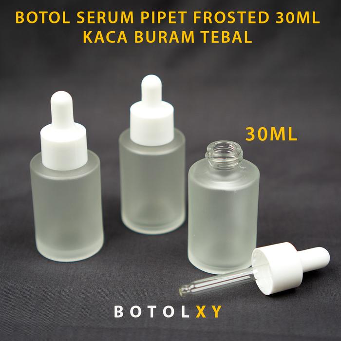 Jual Botol Pipet 30ml Kaca Frosted Tutup Putih - PIPETTE DROPPER SERUM ...