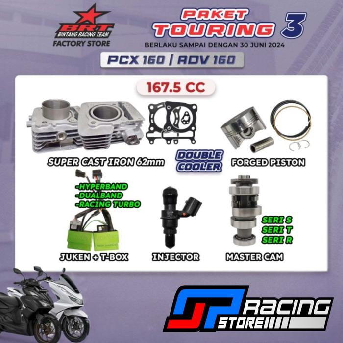 Promo Paket Touring 3 PCX 160/ADV 160/Vario 160 Blok Piston-Cam ...
