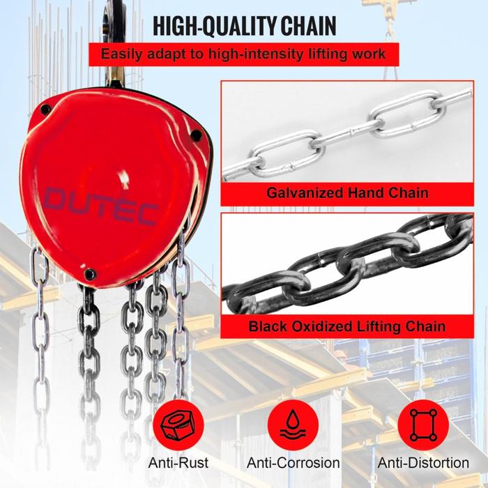 Jual Chain Block | Chain Hoist Katrol Kerekan Manual 1 Ton X 10 Meter ...