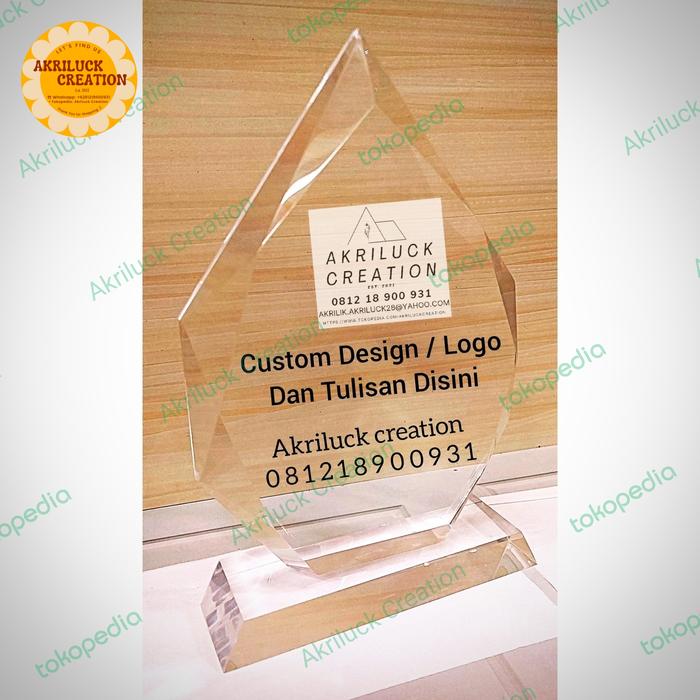 Jual Plakat Diamond Akrilik tebal 1,5 cm / 2 cm + print dan dus box ...