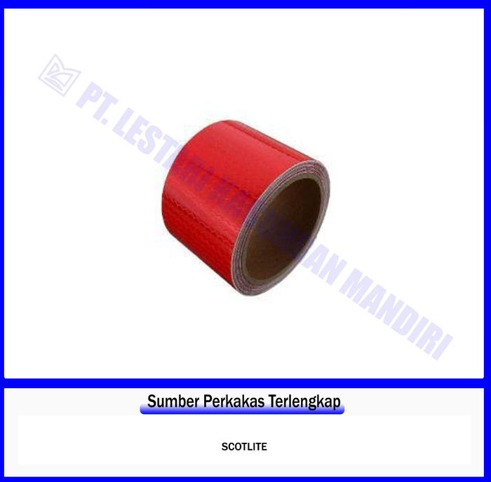 Jual Solasi Lakban Reflektif / Scotlite Merah Reflective 1 roll ...
