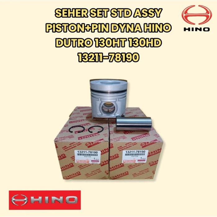 Jual SEHER SET STD ASSY WO4D PISTON+PIN DYNA HINO DUTRO 130HT 130HD 13211-7 - Jakarta Barat ...