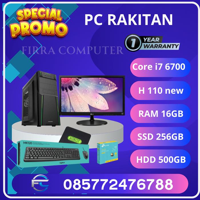 Jual PC KOMPUTER / CPU RAKITAN CORE I7 6700 RAM 16GB/SSD 256/HDD 500 ...