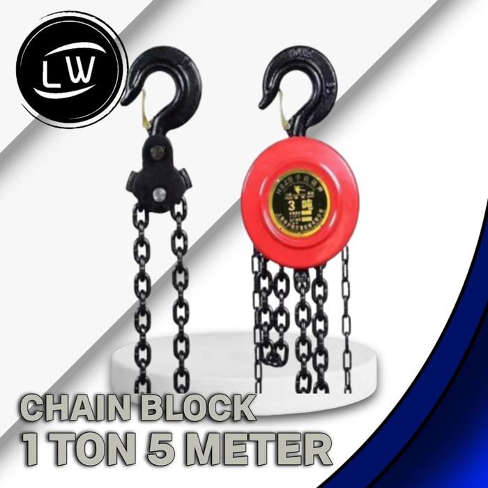 Jual CHAIN BLOCK 1 TON 6 METER / CHAIN HOIST KATROL KEREKAN GANTUNG ...