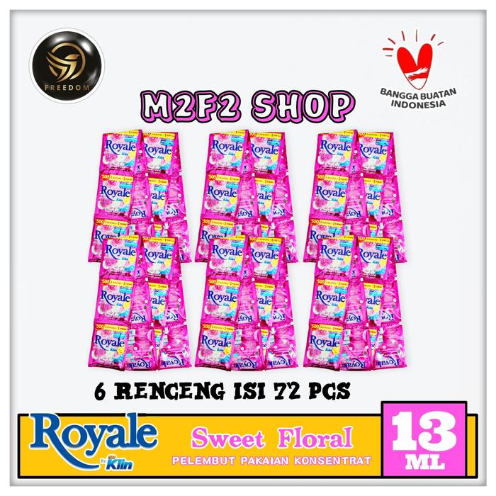 Jual So Klin Royale Softener Sweet Floral Pelembut Sachet 13 ml (6 ...