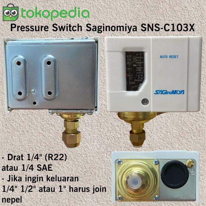 Jual Pressure Switch Saginomiya SNS-C103X - Jakarta Barat - toys_mas | Tokopedia