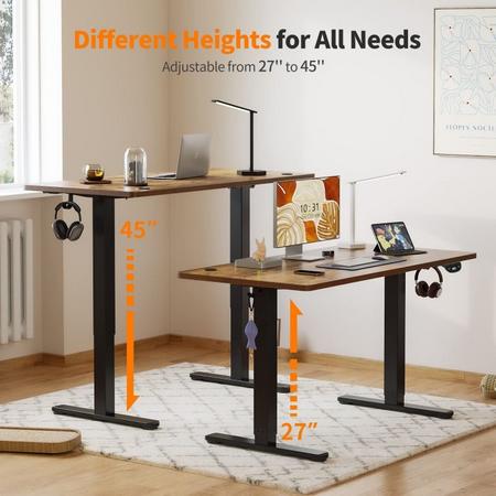 Jual Core Sit Standing Meja Electric/Height Adjustable Standing Desk ...