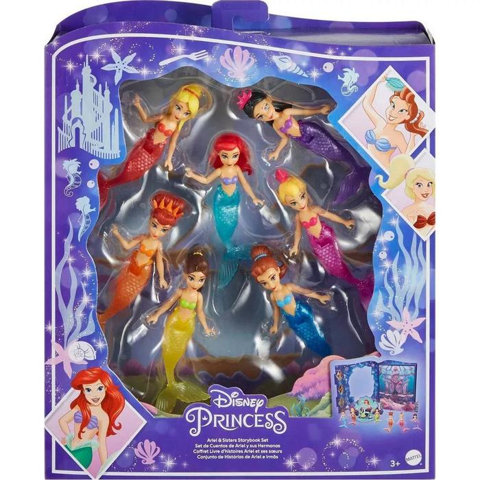 Jual Disney The Little Mermaid Princess Ariel & Sisters Storybook Set ...