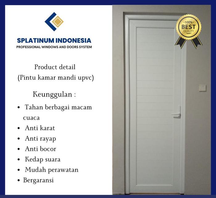 Jual Pintu Upvc Kamar Mandi Full Upvc Ukuran 700mm x 1950mm - Kota ...
