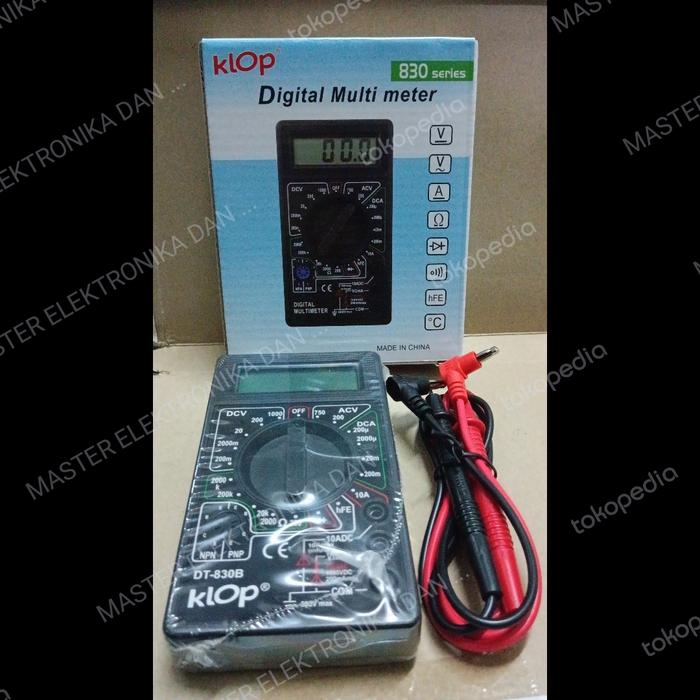 Jual 7232 multimeter multitester multi meter tester klop dt-830b dt830 ...