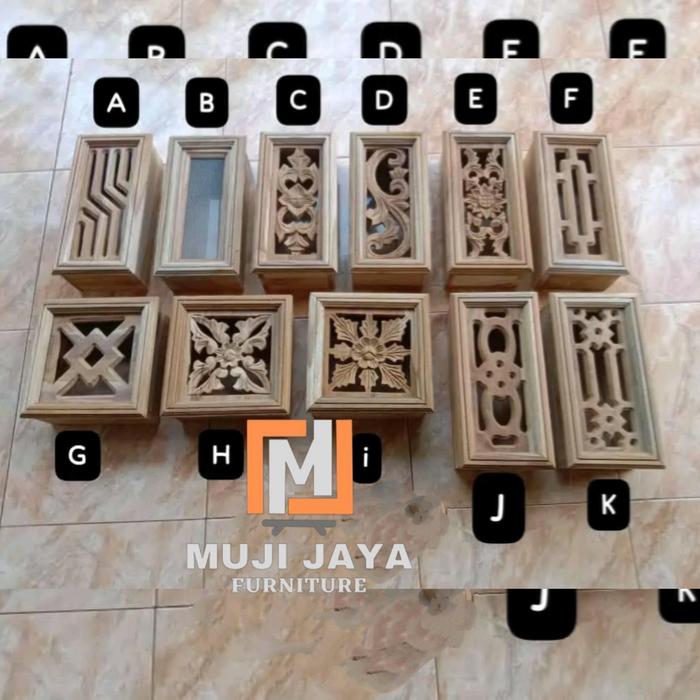 Jual Loster kayu jati minimalis roster lubang angin rumah kayu jati ...
