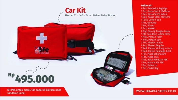 Jual Tas P3K 4Life First Aid Car Kit - Tas P3K Car Kit isi lengkap ...
