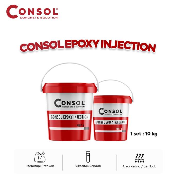 Jual Consol Epoxy Injection Polymer Epoxy Mengisi Celah Pada Beton 10kg ...