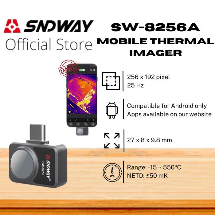 Promo SNDWAY Infrared Thermal Imager Night Vision Android USB C SW-8256A Cicil 0% 3x - Jakarta ...