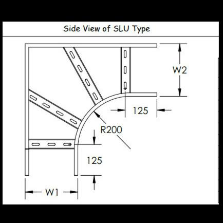 Jual Cable Ladder Elbow/Kabel Siku Ladder Elektro 500x100 Plat 1.2 SPHC ...