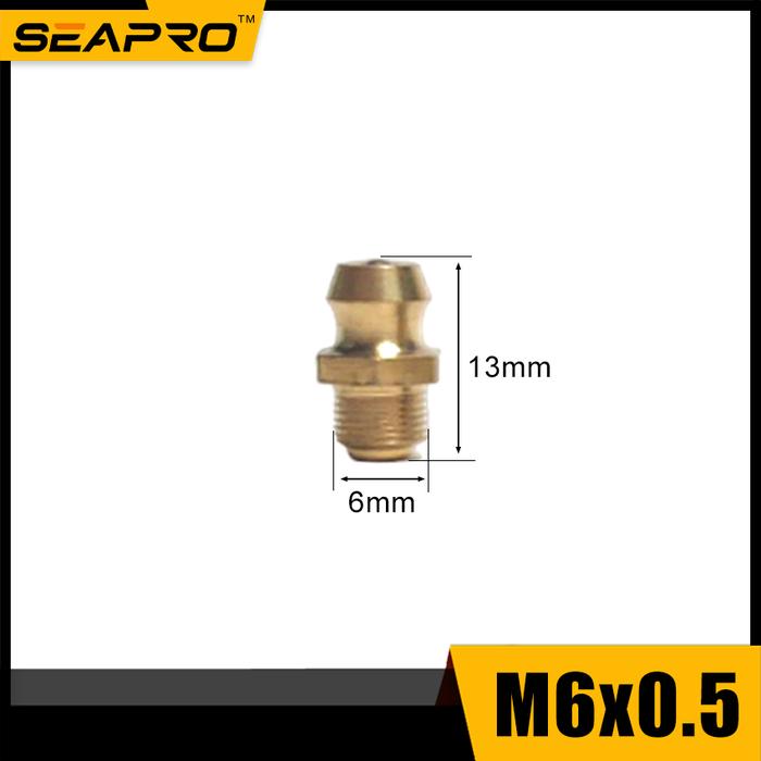 Jual Hydraulic Grease Nipple A Straight Type Brass Grease Fitting 1 Pcs ...